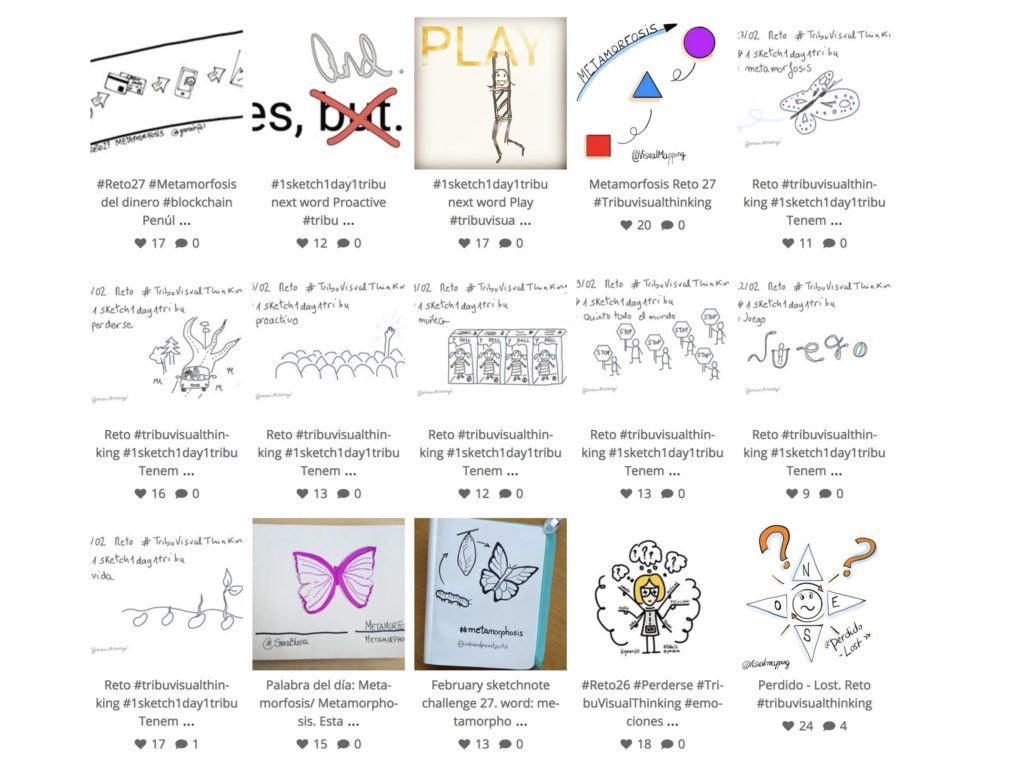 Descubre las fotos Instagram del reto #TribuVisualThinking - Visual-Mapping.es